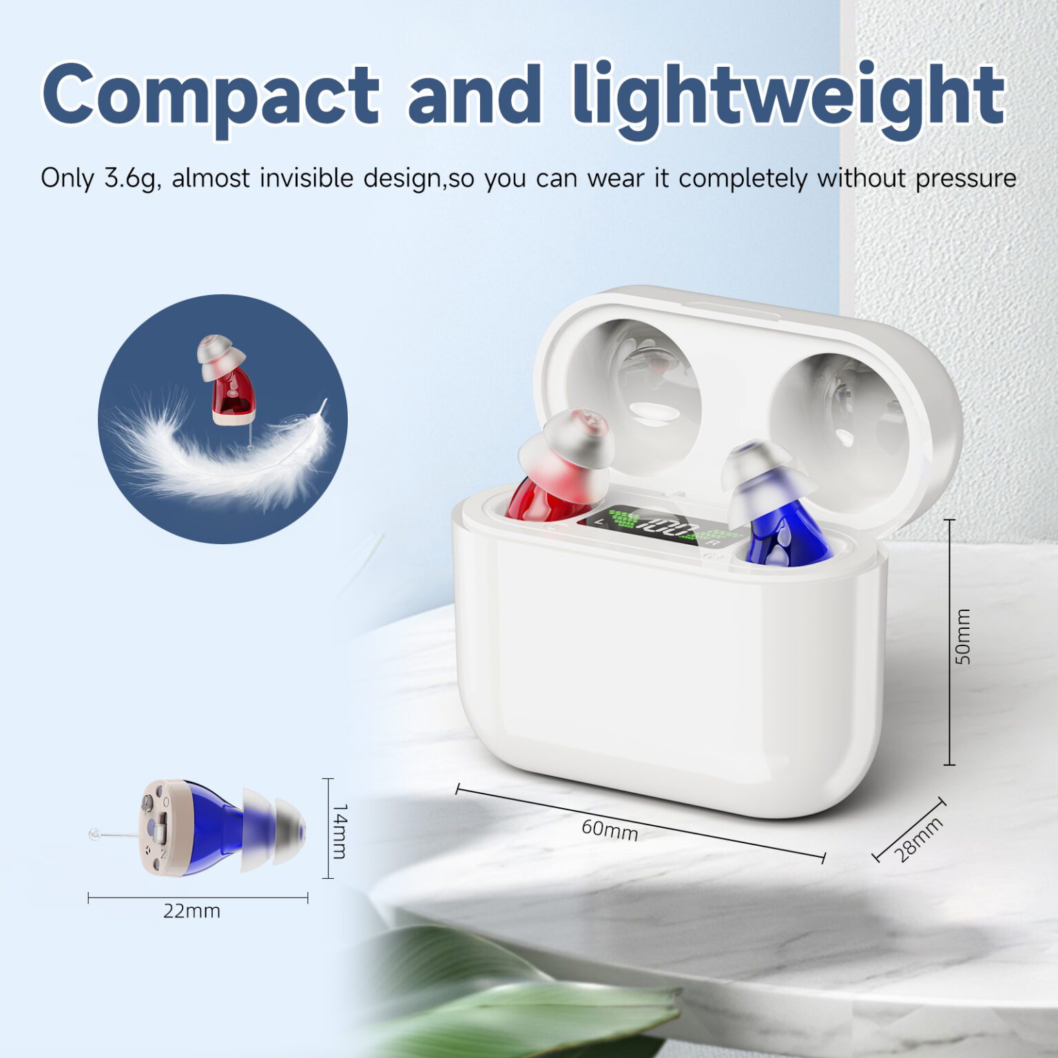 GM-912T CIC Digital Rechargeable Hearing Aids - Goodmi Hearing Aids