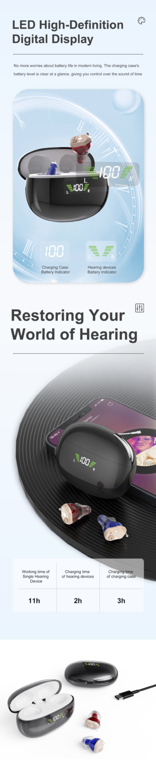 GM-912T CIC Digital Rechargeable Hearing Aids - Goodmi Hearing Aids